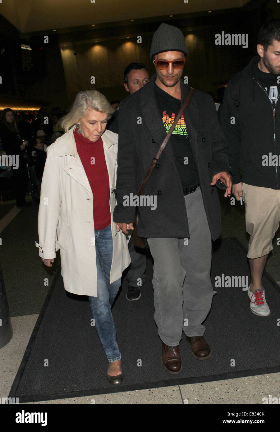 Matthew McConaughey arriving at Los Angeles International Airport (LAX ...