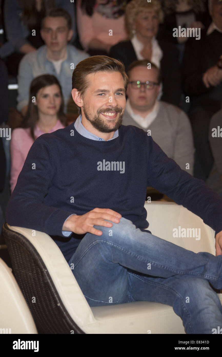 German ZDF TV talkshow Markus Lanz at Fernsehmacher-Studio Featuring ...