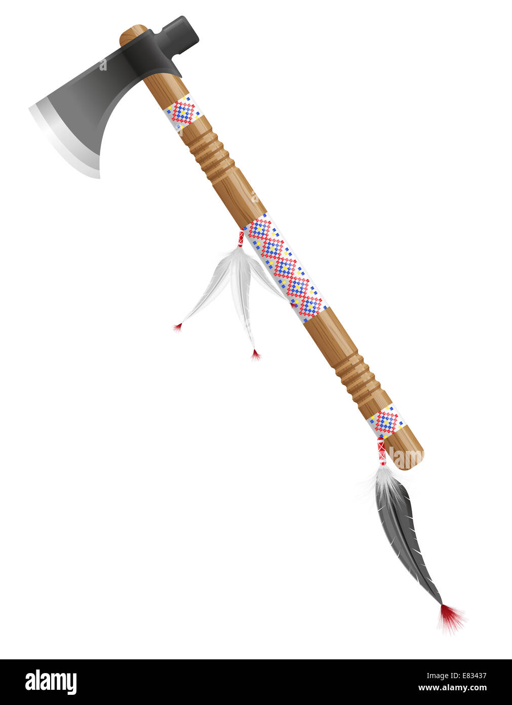 tomahawk american indians illustration isolated on white background ...
