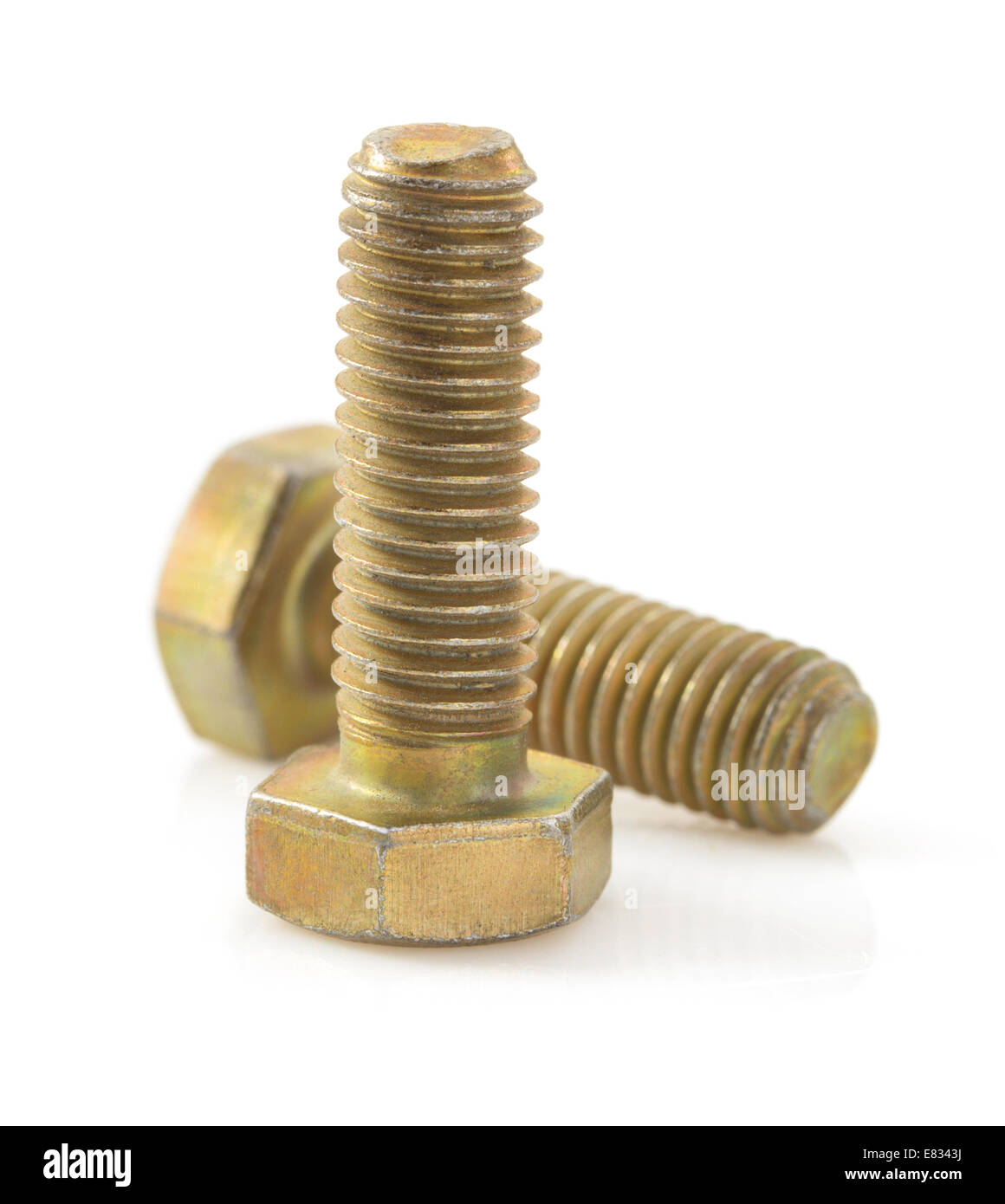 metal bolts tool isolated on white background Stock Photo - Alamy