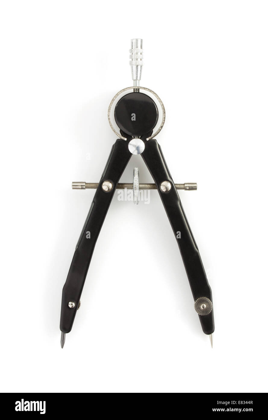 compasses for drawing isolated on white background Stock Photo - Alamy