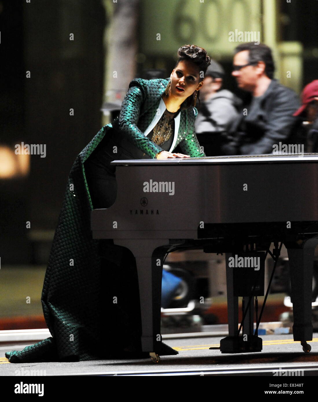 Alicia Keys filming her latest music video "It's On Again" for the lead ...