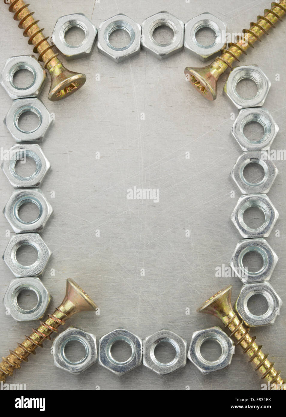 hardware tools at metal background texture Stock Photo - Alamy