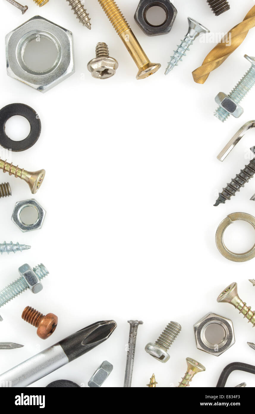 hardware tools isolated on white background Stock Photo - Alamy