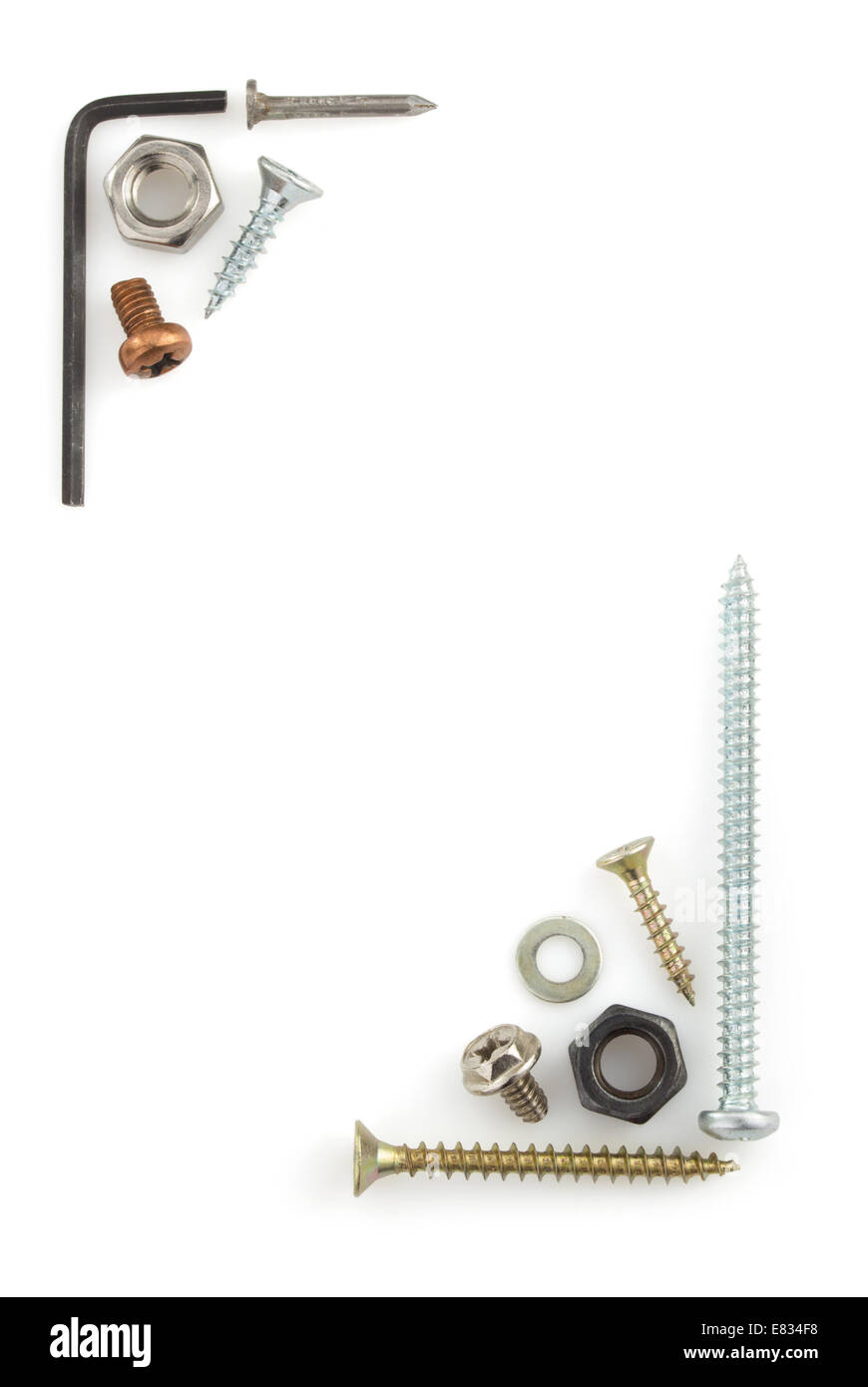 hardware tools isolated on white background Stock Photo - Alamy