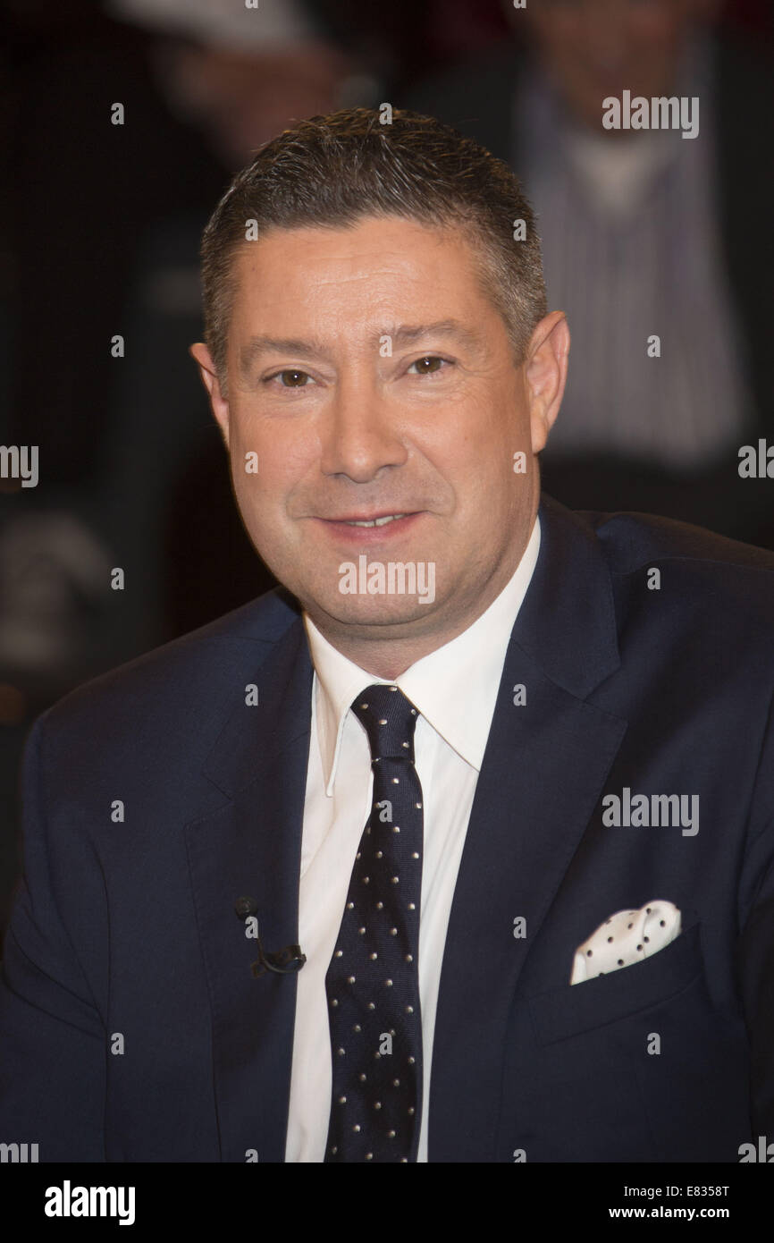 German ZDF TV talkshow Markus Lanz at Fernsehmacher-Studio Featuring ...
