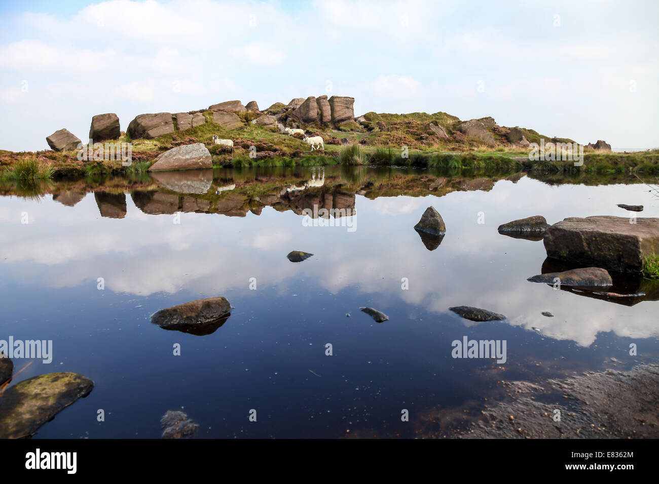 Doxey Pool on top of The Roaches hills Staffordshire Peak District ...
