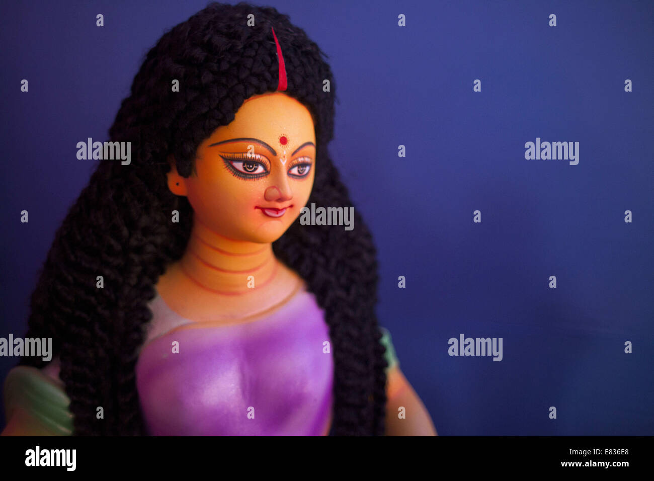 Dhaka Bangladesh 29th Sep 2014 The Goddess Durga Ready For The