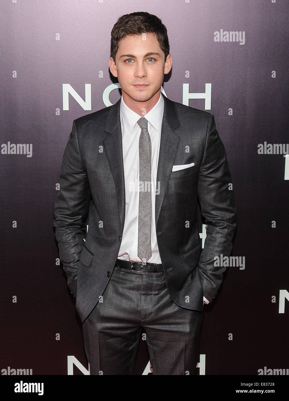Noah New York Premiere at The Ziegfeld Theater Featuring: Logan Lerman ...