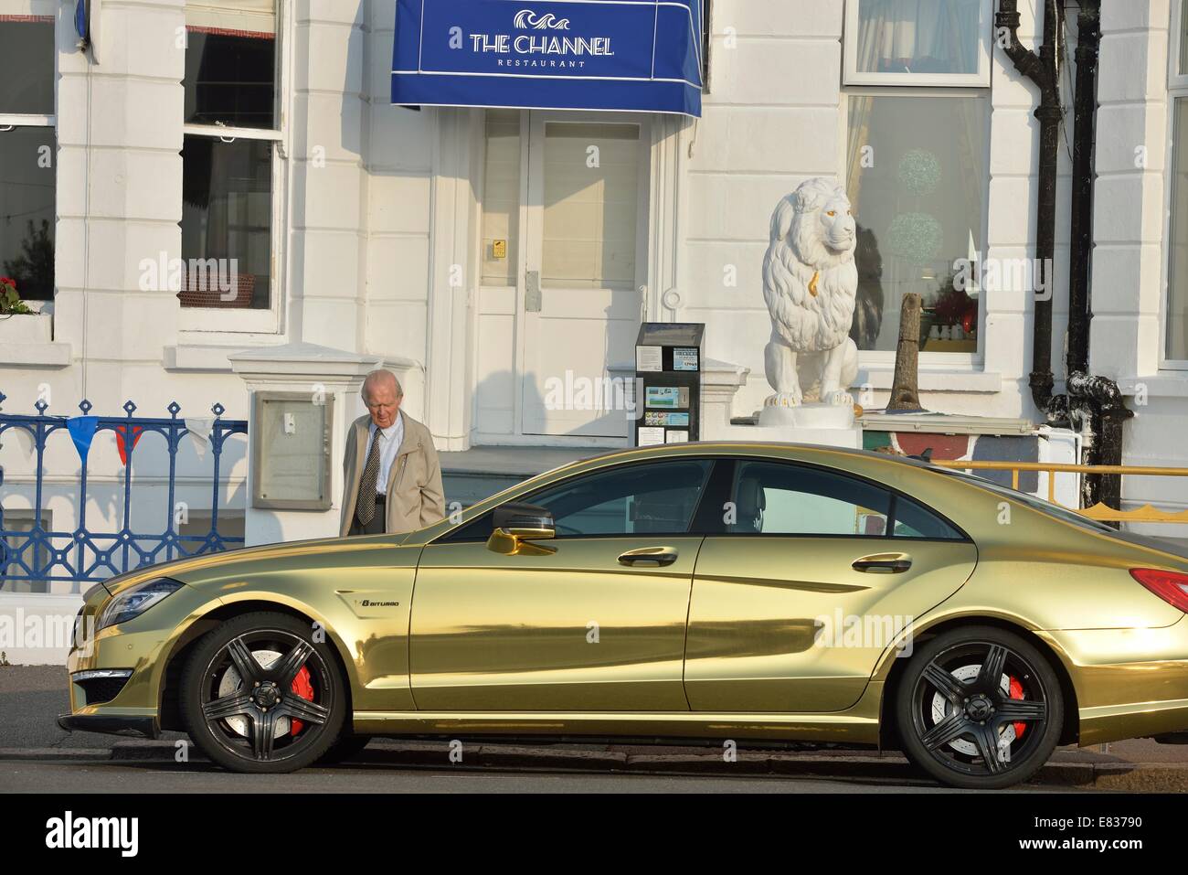 Gold Mercedes C Class