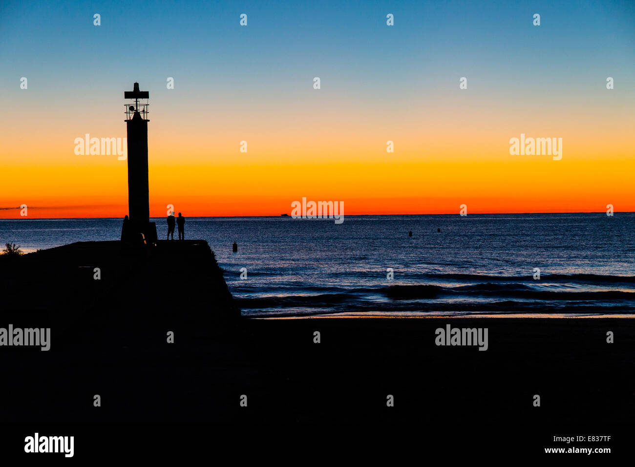 Light house at sunset Grand Bend Ontario Canada Stock Photo - Alamy