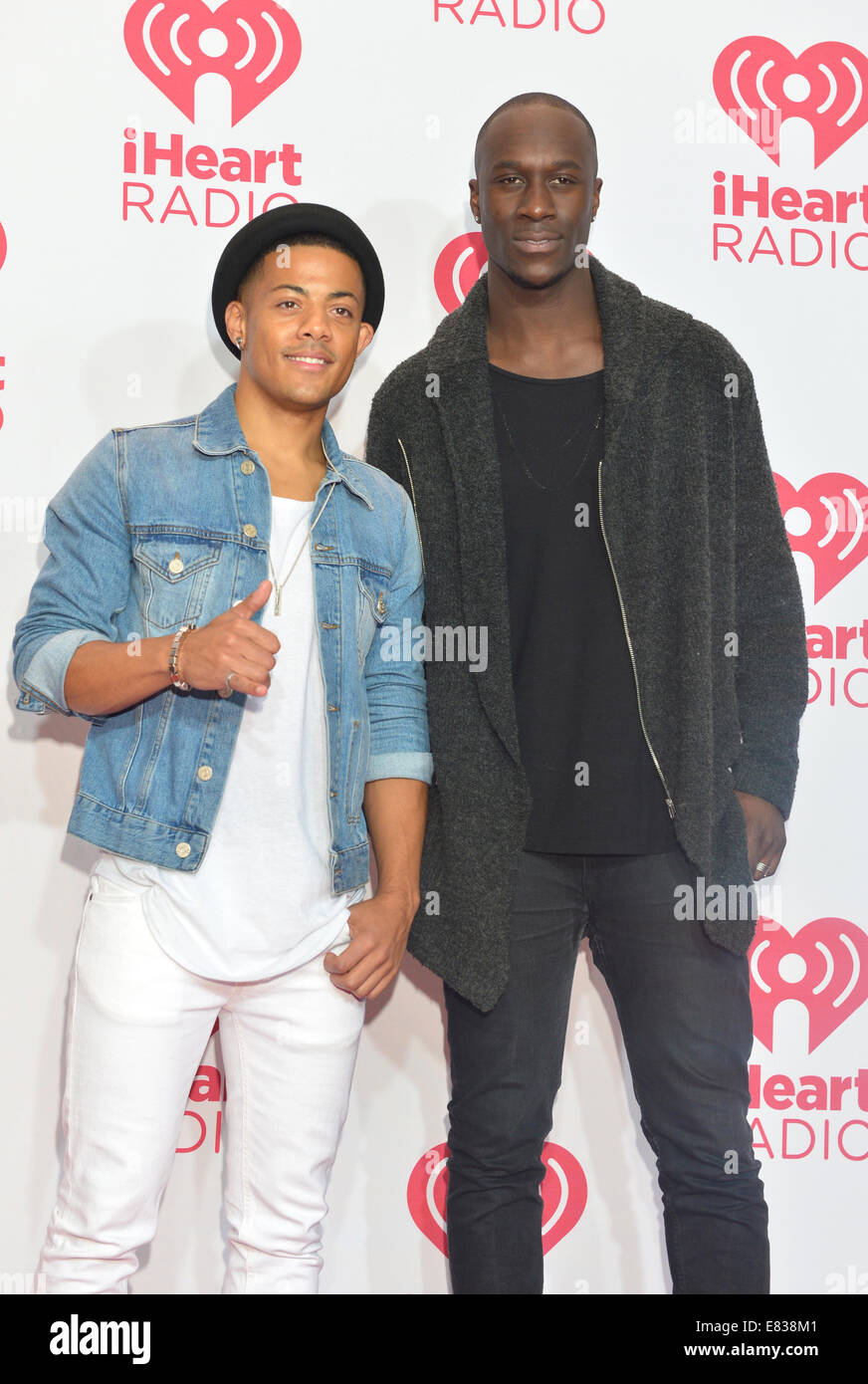 Musicians Vincent Dery (L) and Nicolas Sereba of Nico & Vinz attends ...