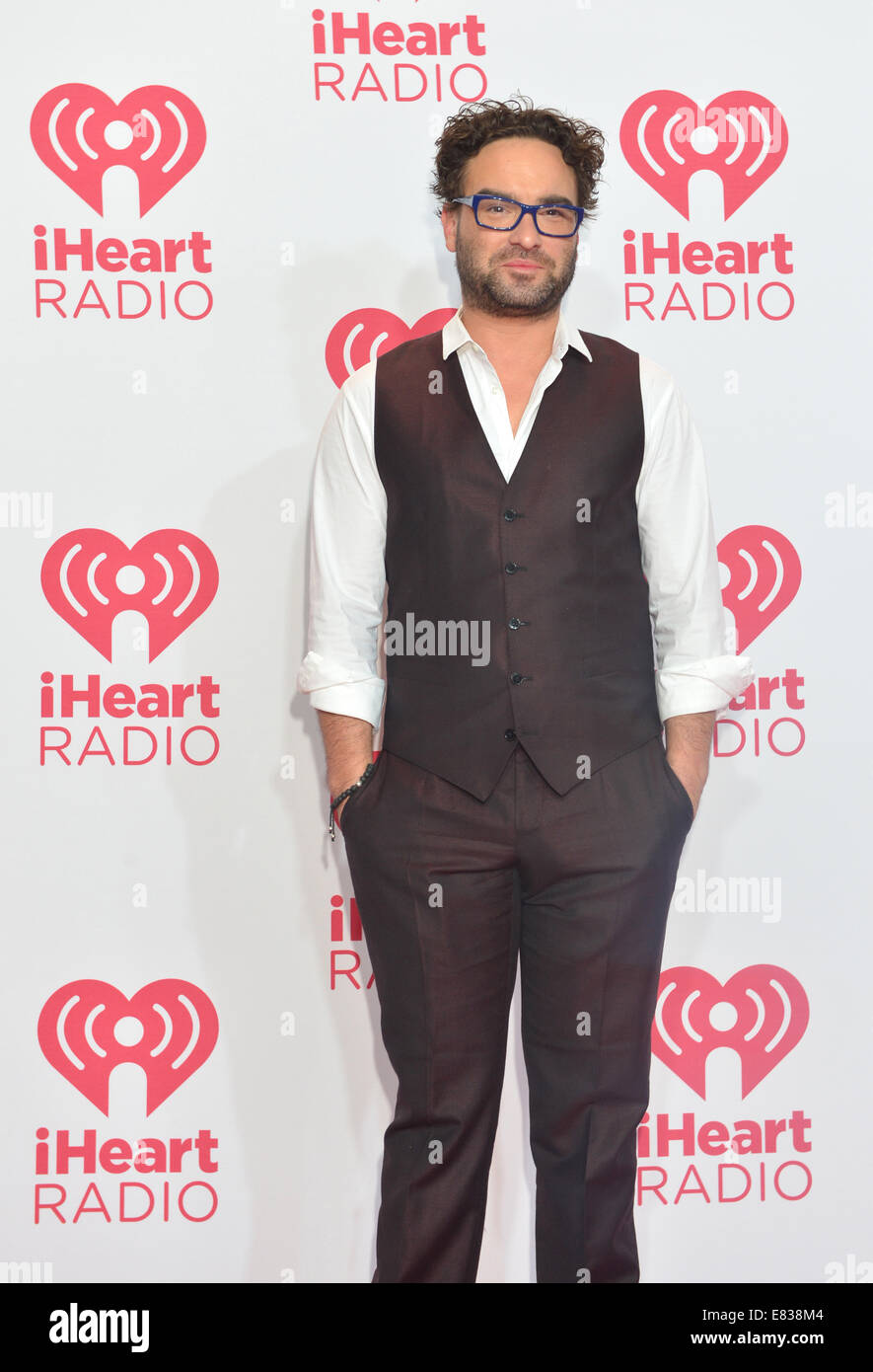 Actor Johnny Galecki attends the 2014 iHeartRadio Music Festival in Las ...