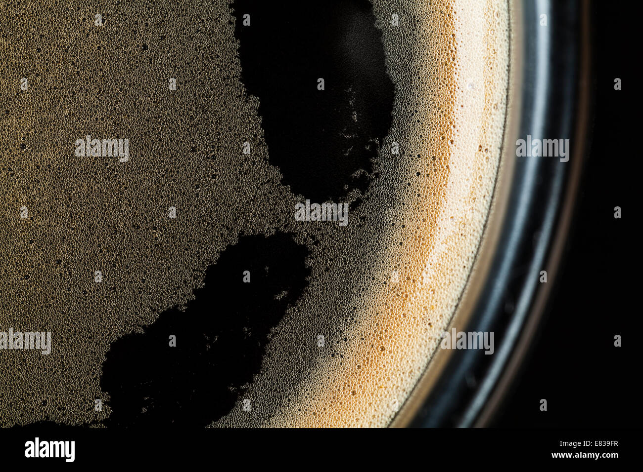 Hot black coffee foam top hi-res stock photography and images - Alamy