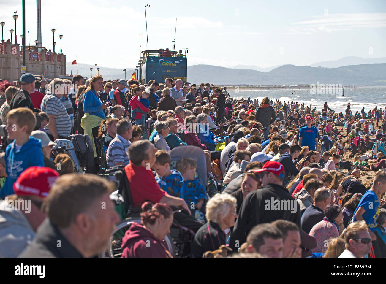 Rhyl Air and Fun show 2014 And Lifeboat day Stock Photo - Alamy