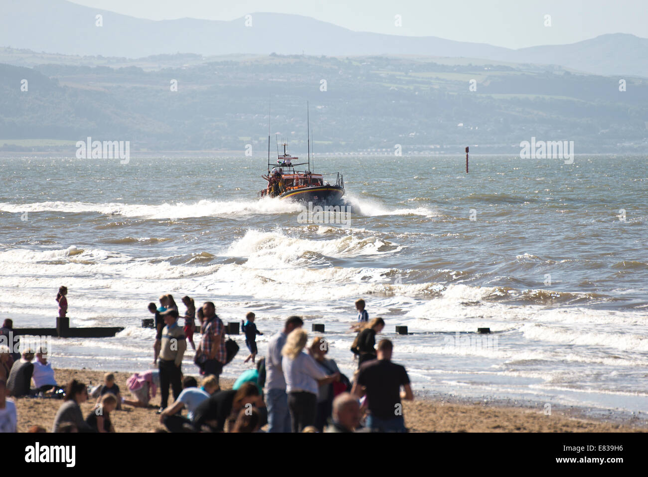 Rhyl Air and Fun show 2014 And Lifeboat day Stock Photo - Alamy