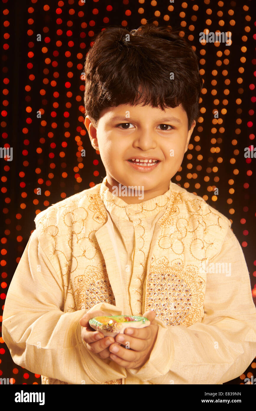 indian Diwali Festival Diya Worship Stock Photo - Alamy