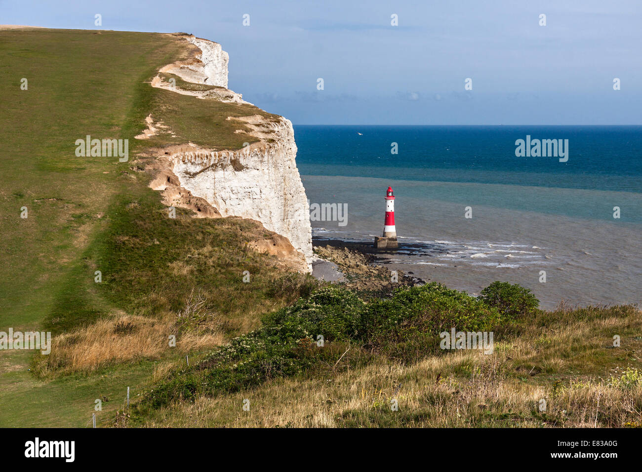 Beachy head lighthouse in sea hi-res stock photography and images - Alamy