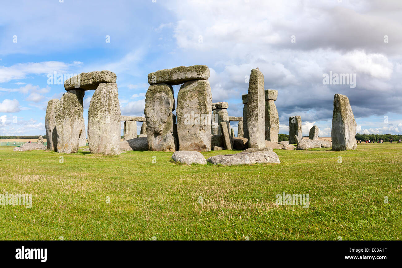Stonehenge - an ancient prehistoric stone monument near Salisbury ...