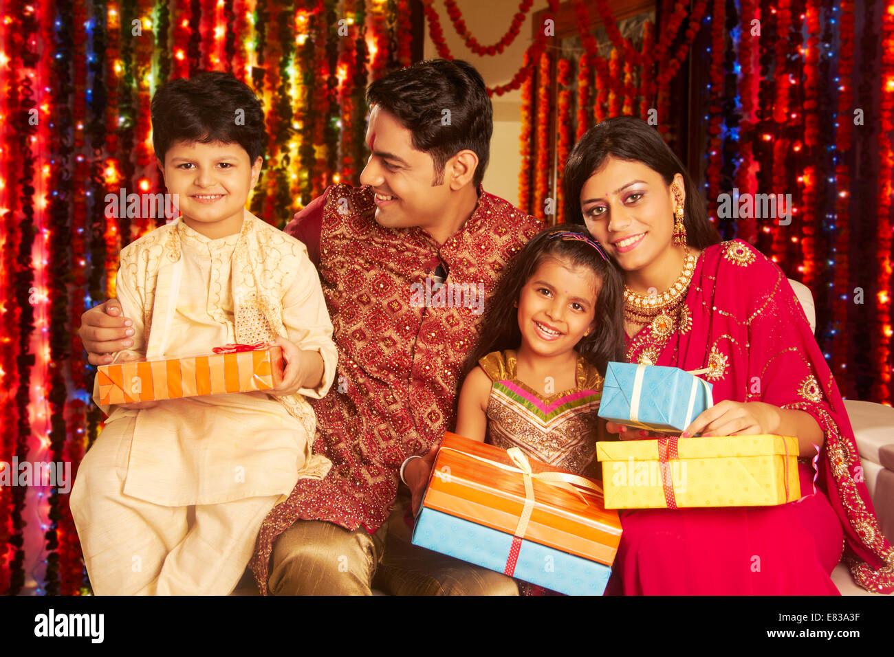 Indian celebration gift family cultural hi-res stock photography and ...