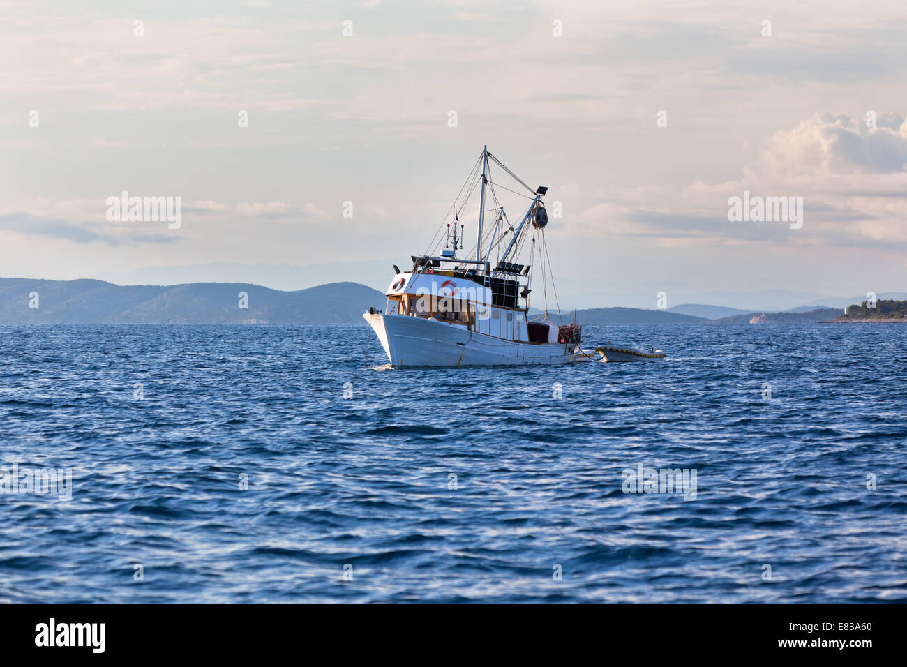 Fishing trawler in adriatic sea hi-res stock photography and images - Alamy