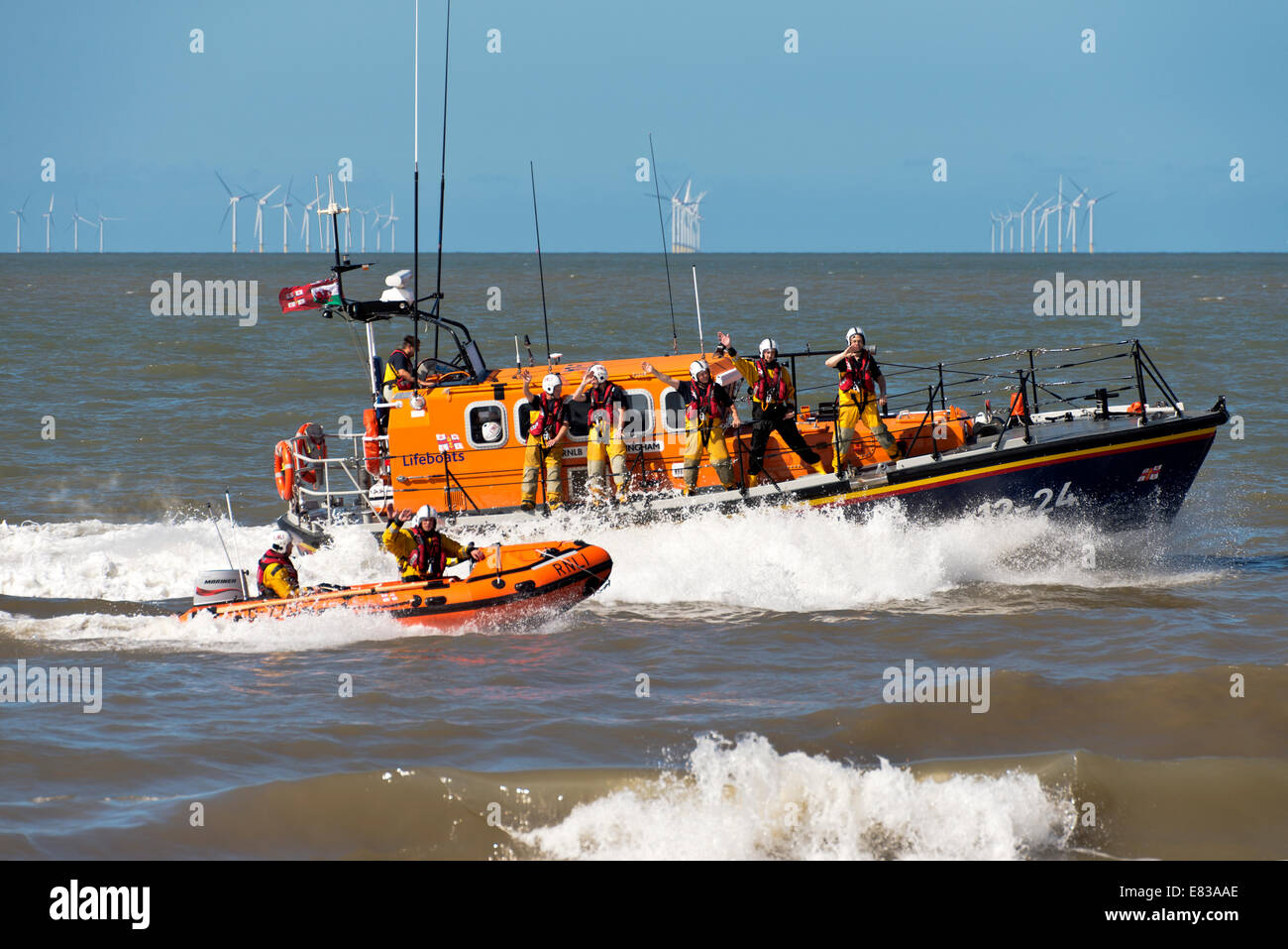 Rhyl Air and Fun show 2014 And Lifeboat day Stock Photo - Alamy