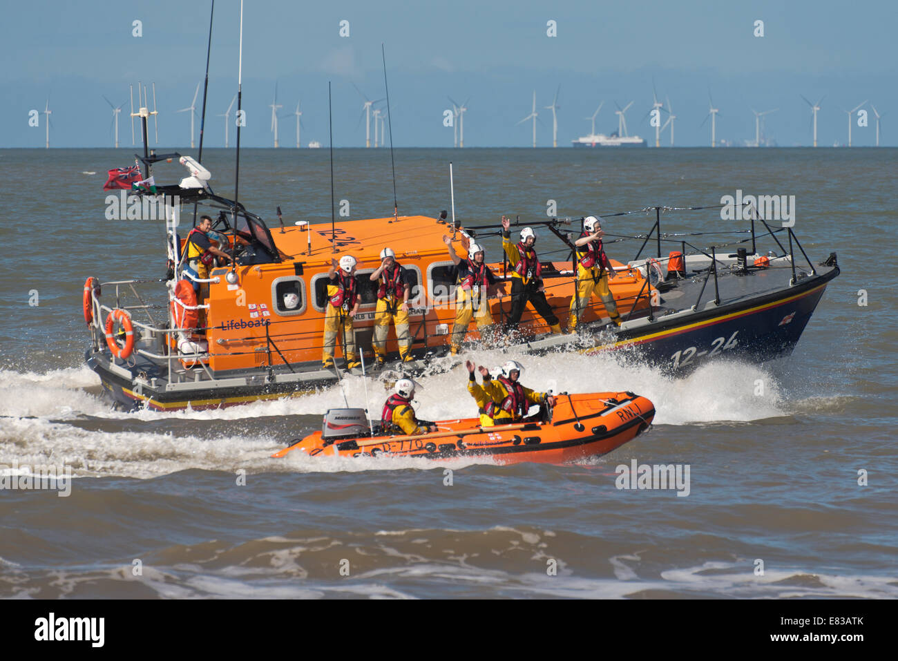 Rhyl Air and Fun show 2014 And Lifeboat day Stock Photo - Alamy