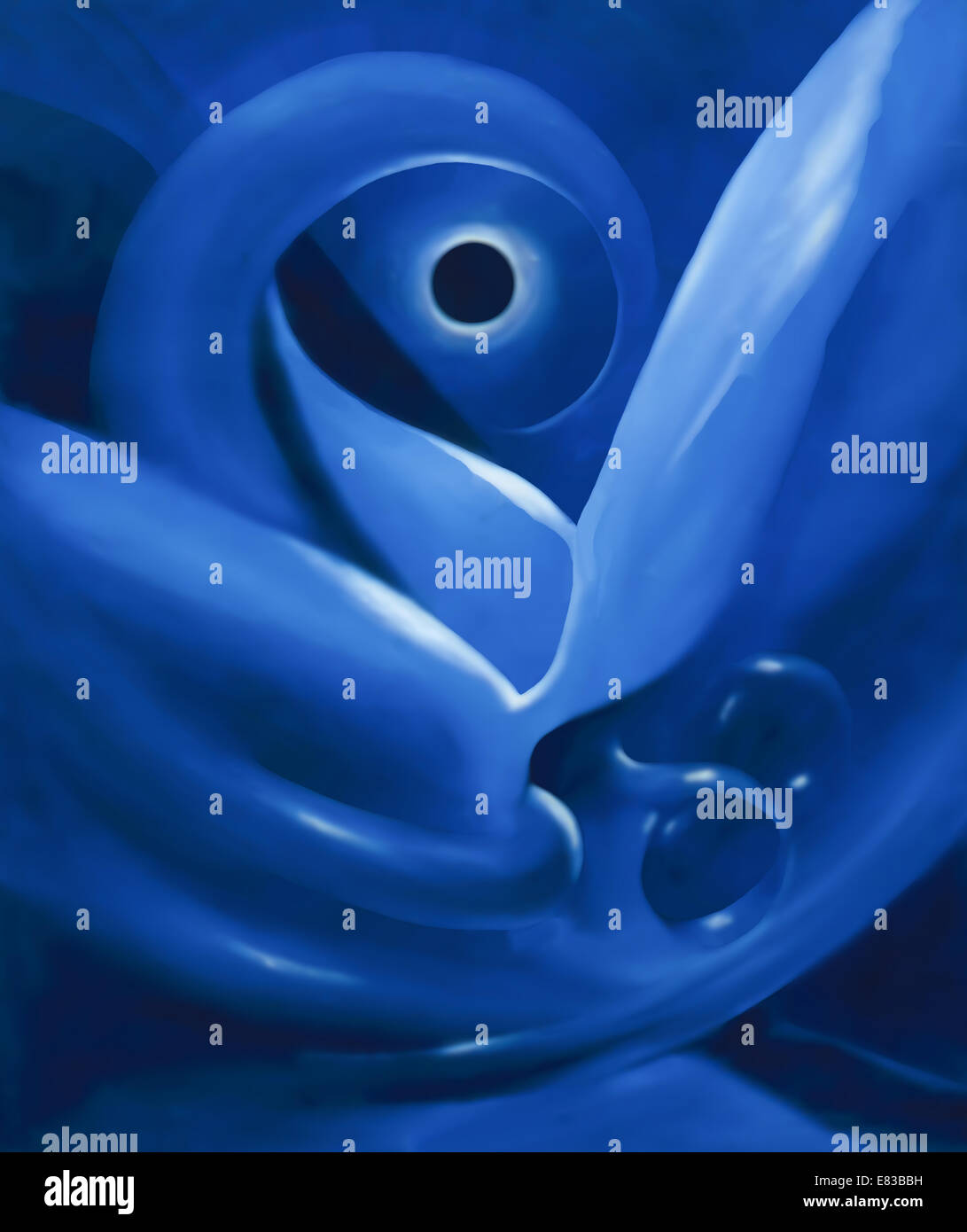 Black moon digital painting from original oil painting Stock Photo - Alamy