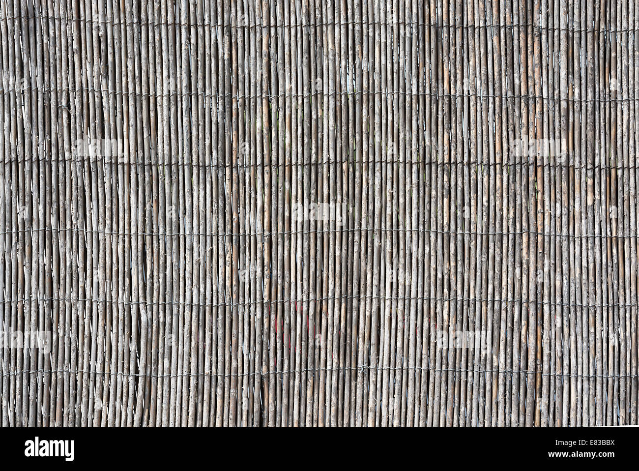 Straw wall background texture. Rustic wall made of weathered straw ...