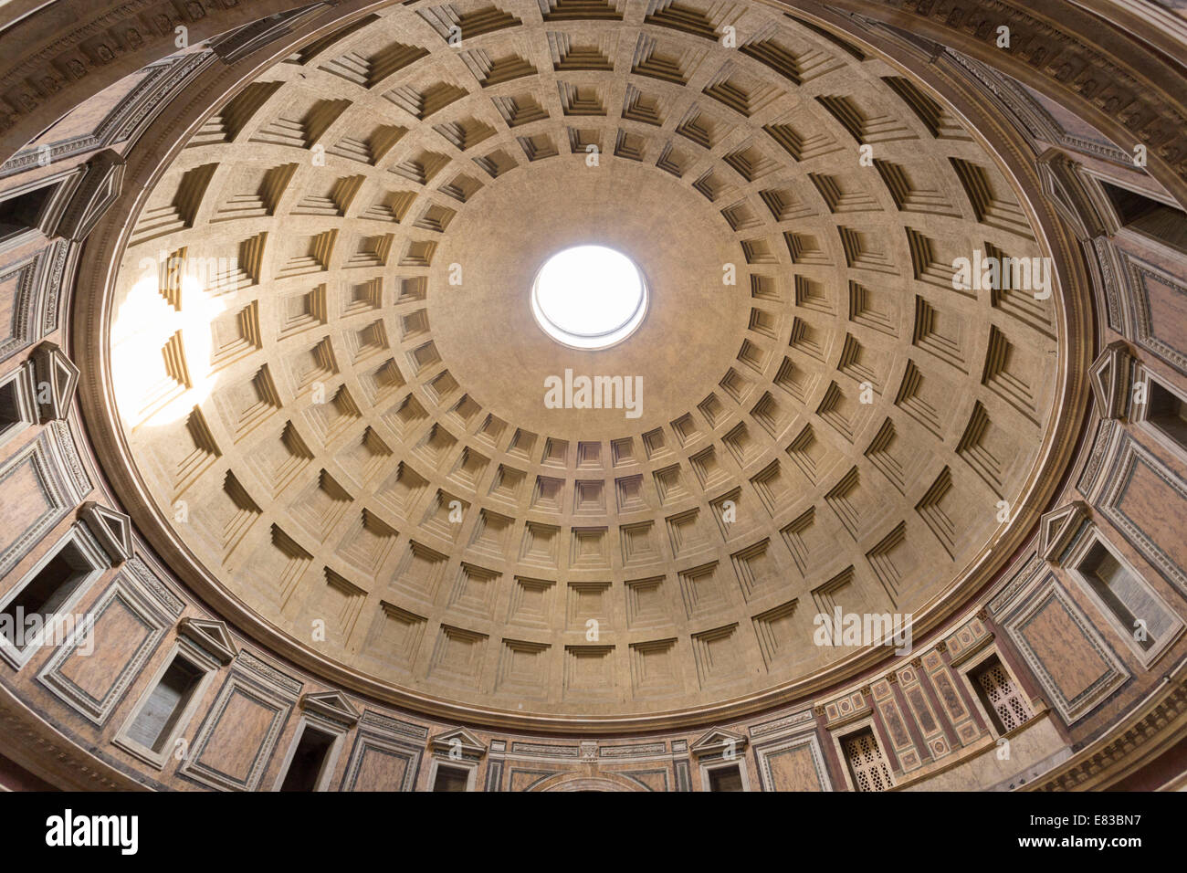 Detail of Pantheon in Rome Stock Photo - Alamy