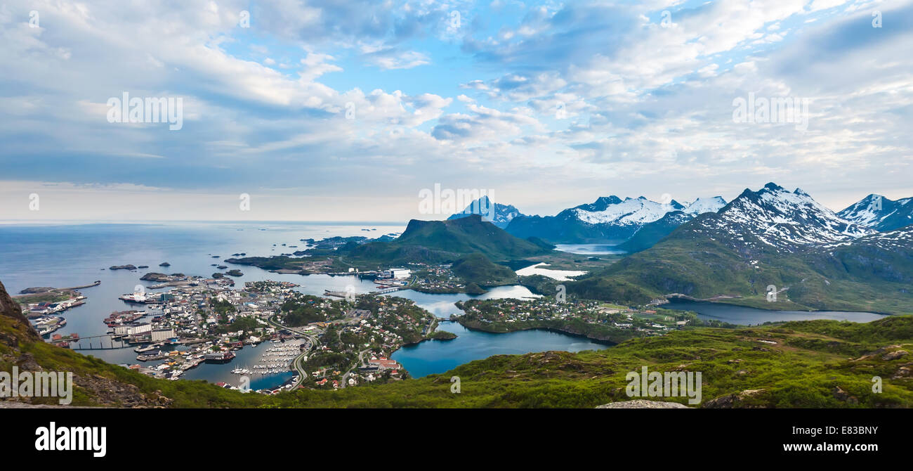 Aerial view of lofoten islands hi-res stock photography and images - Alamy