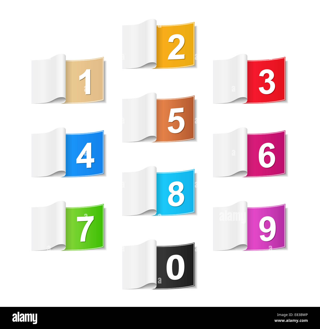 Set of numbers Stock Photo - Alamy
