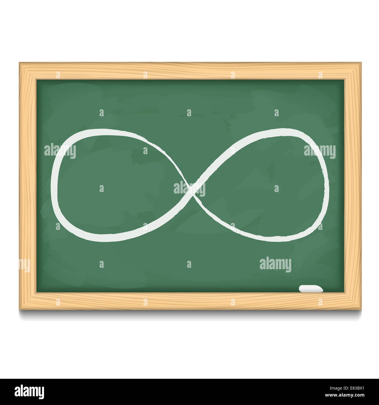 Infinity symbol blackboard chalkboard hi-res stock photography and ...