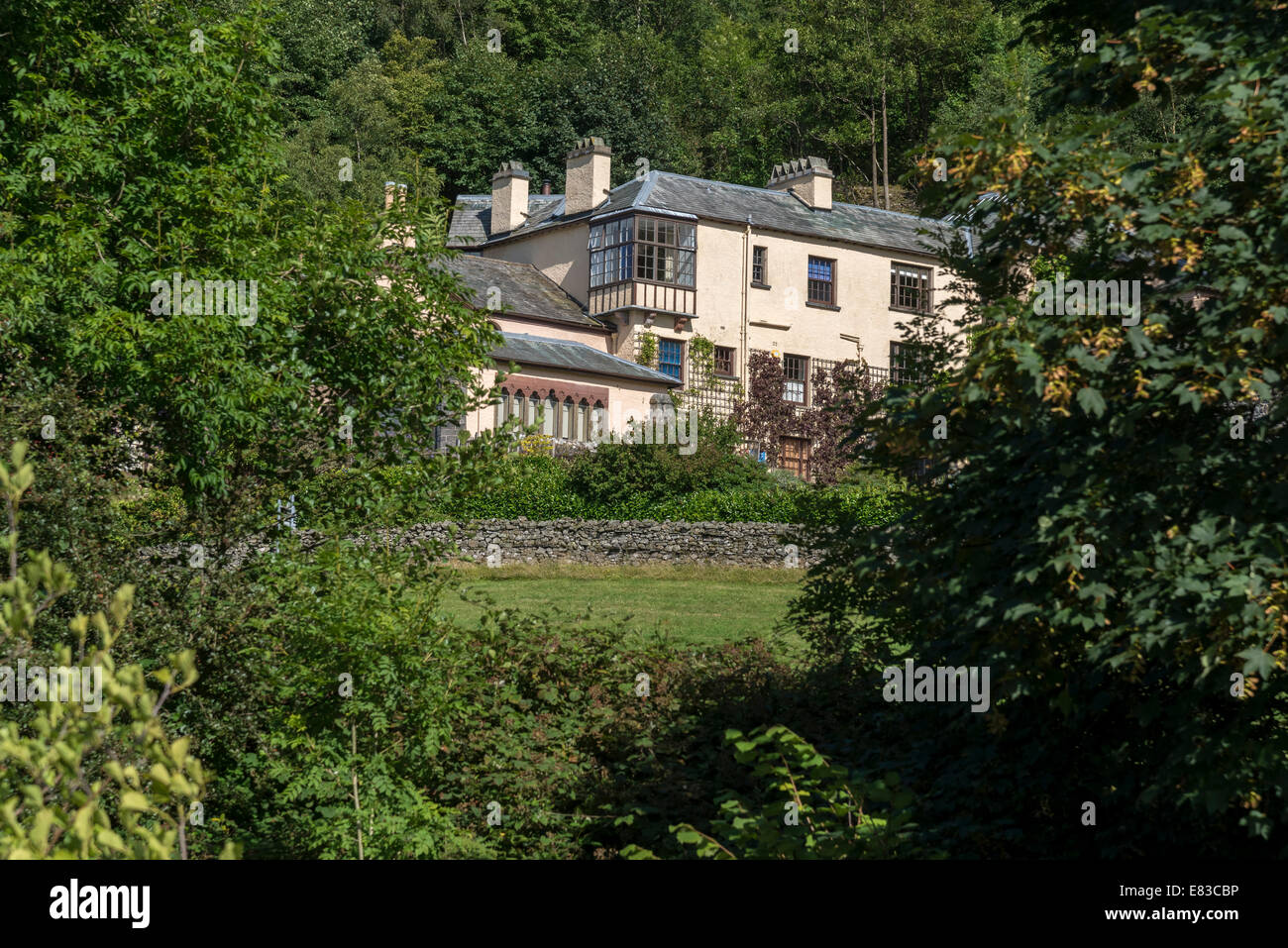 John Ruskin house named Brantwood on lake Coniston Cumbria North West ...