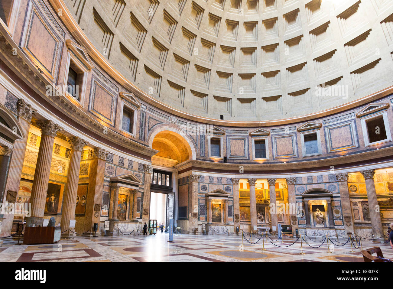 Detail of Pantheon in Rome Stock Photo - Alamy