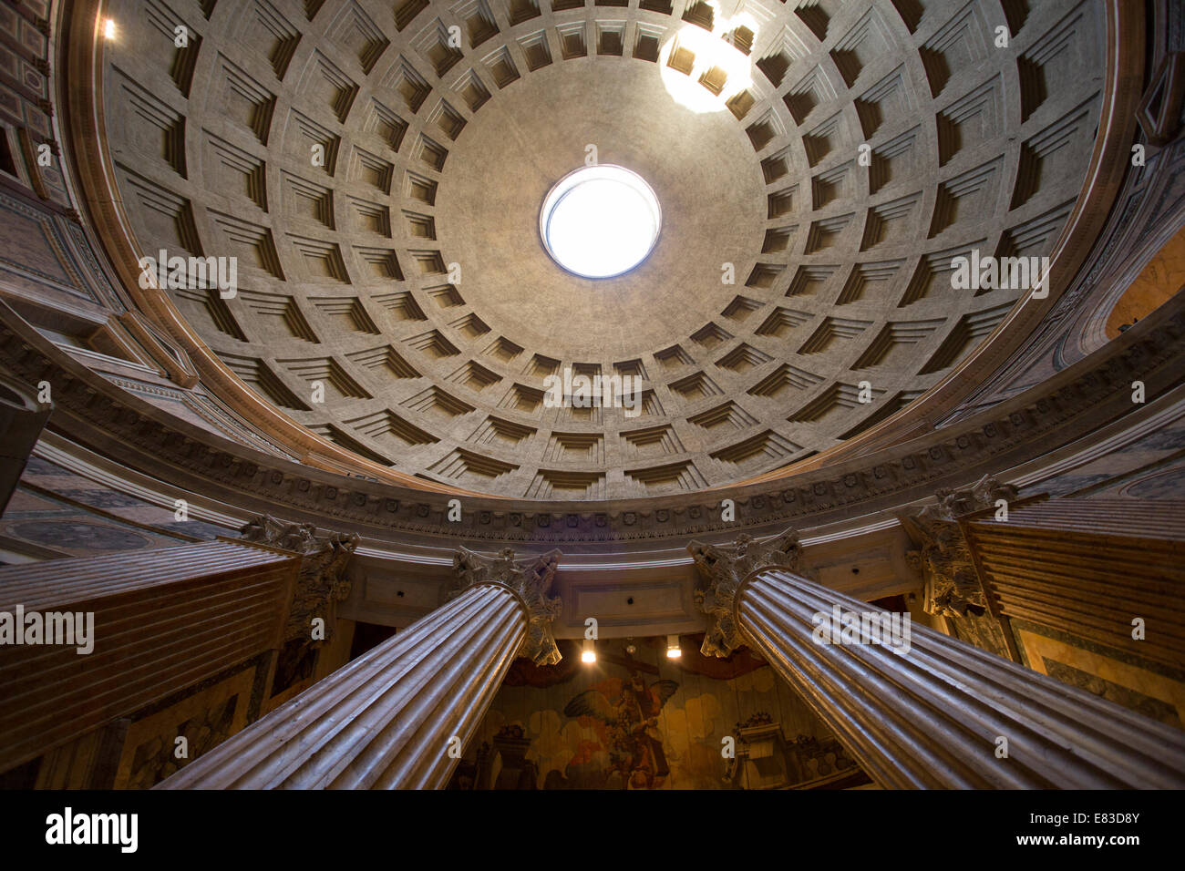 Detail of Pantheon in Rome Stock Photo - Alamy