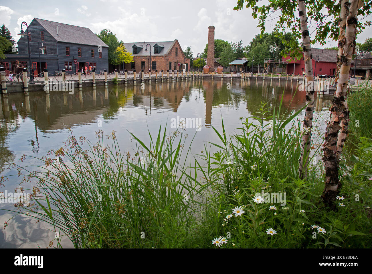 Dearborn, Michigan - Stony Creek Mill Pond at Greenfield Village Stock ...