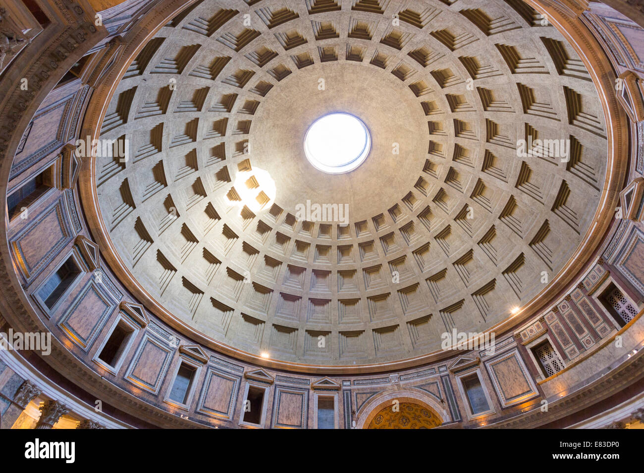 Detail of Pantheon in Rome Stock Photo - Alamy