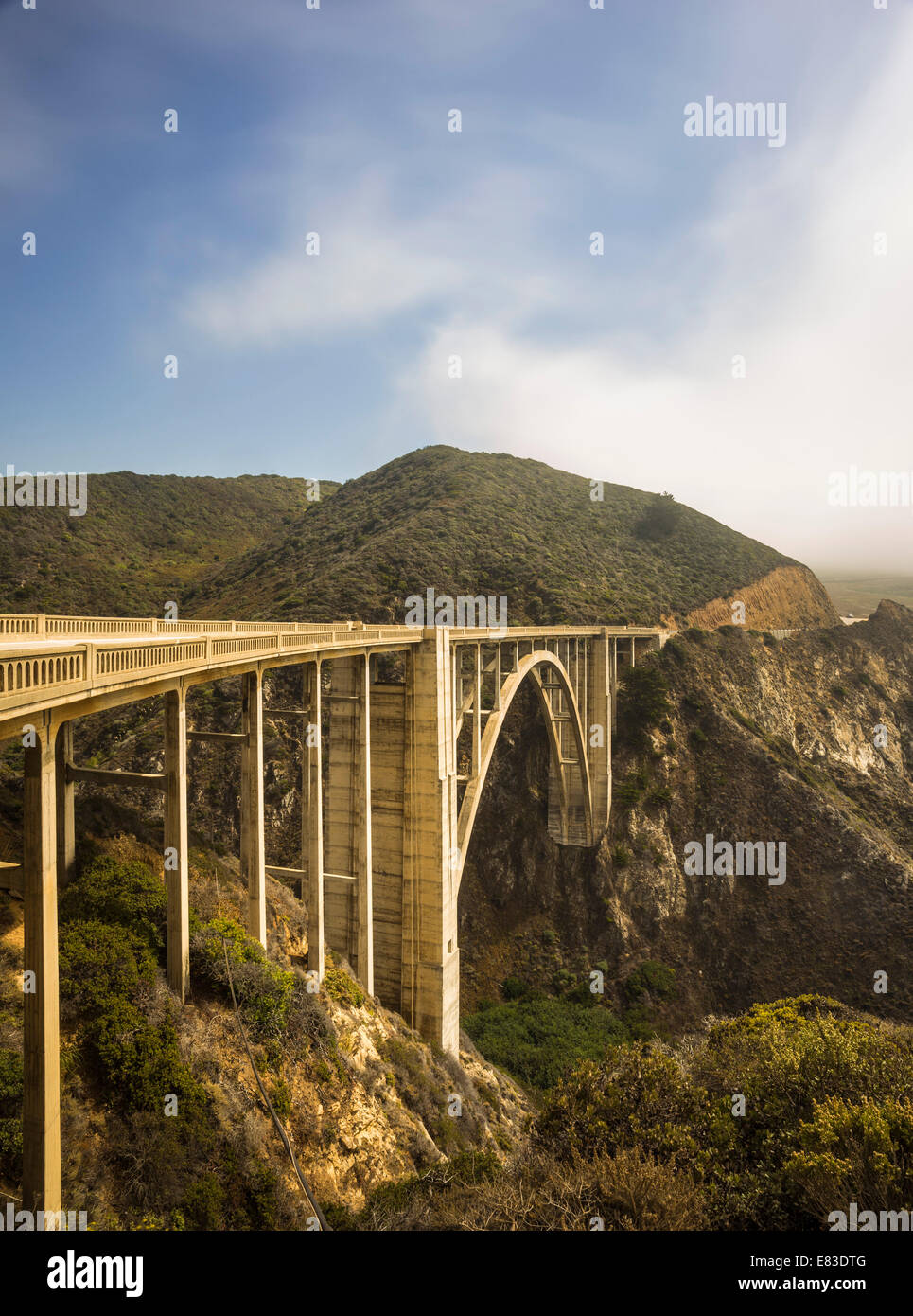 Bixby Creek Bridge, also known as Bixby Bridge, in Big Sur, California ...