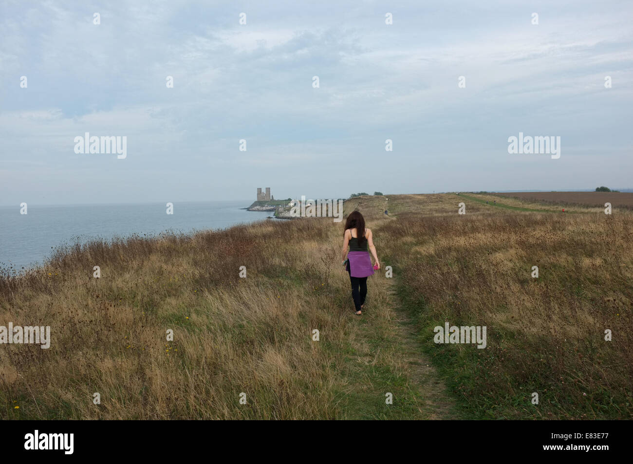 reculver bay village and coastal resort east of herne bay in kent uk ...