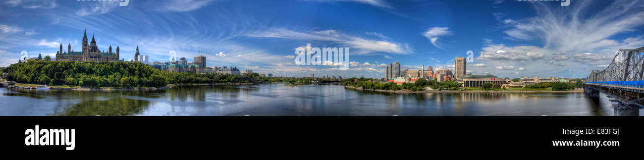 Ottawa parliament hill panorama hi-res stock photography and images - Alamy