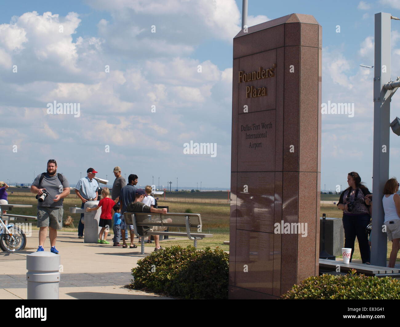 DFW International Founders Plaza on A380 arrivals Stock Photo - Alamy