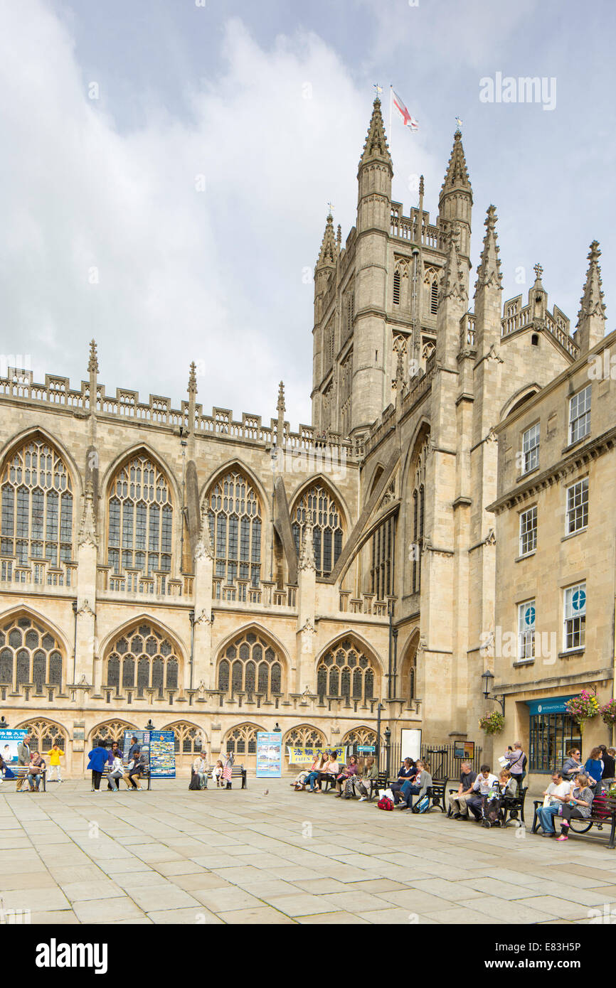 Abbey Church of Saint Peter and Saint Paul, (Bath Abbey), Bath, Somerset, England, UK Stock ...