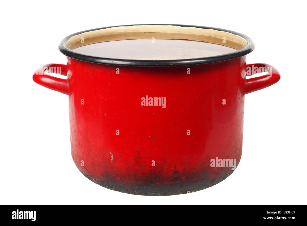 Old red pot Stock Photo - Alamy