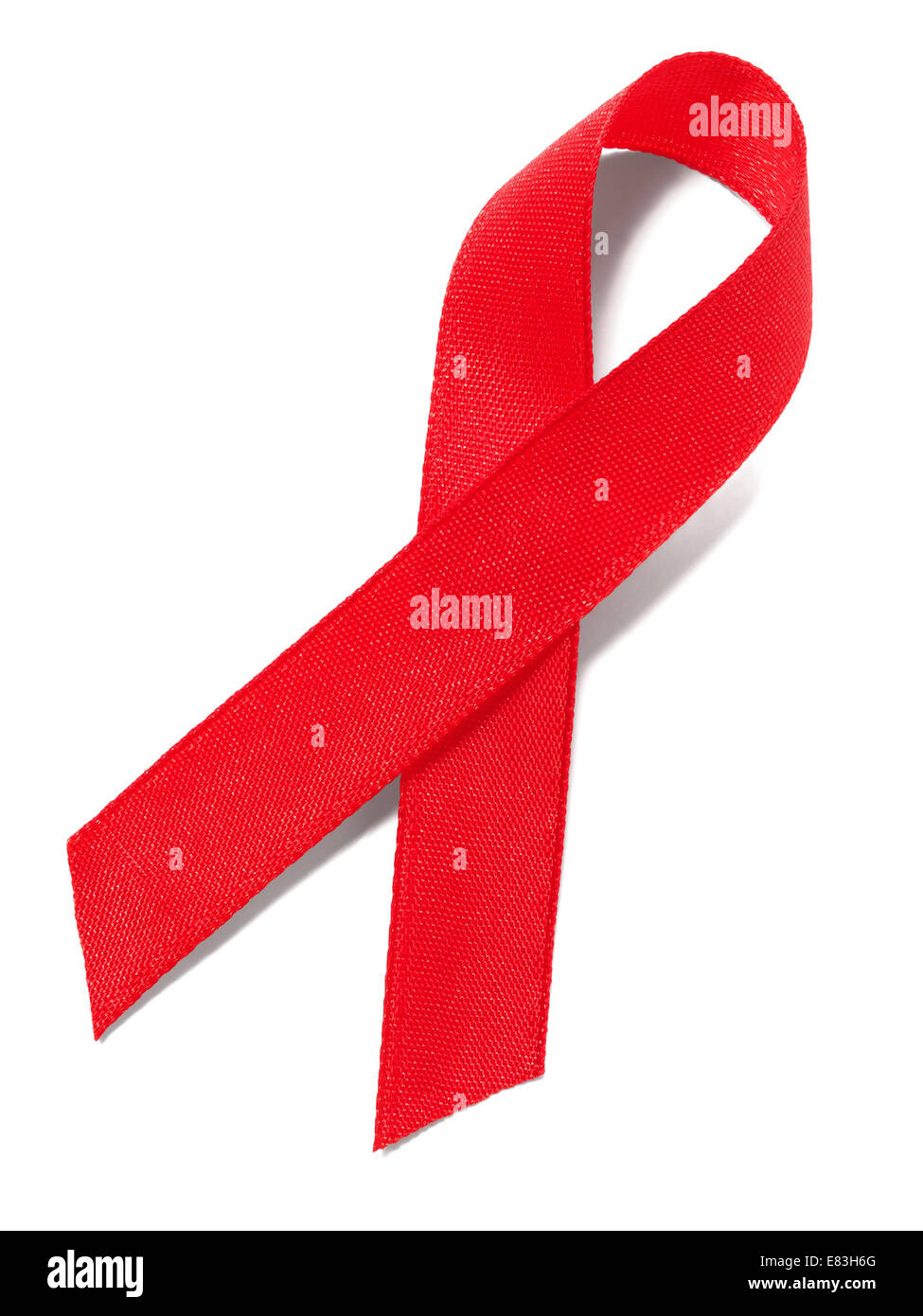 Red AIDS awareness ribbon Stock Photo - Alamy