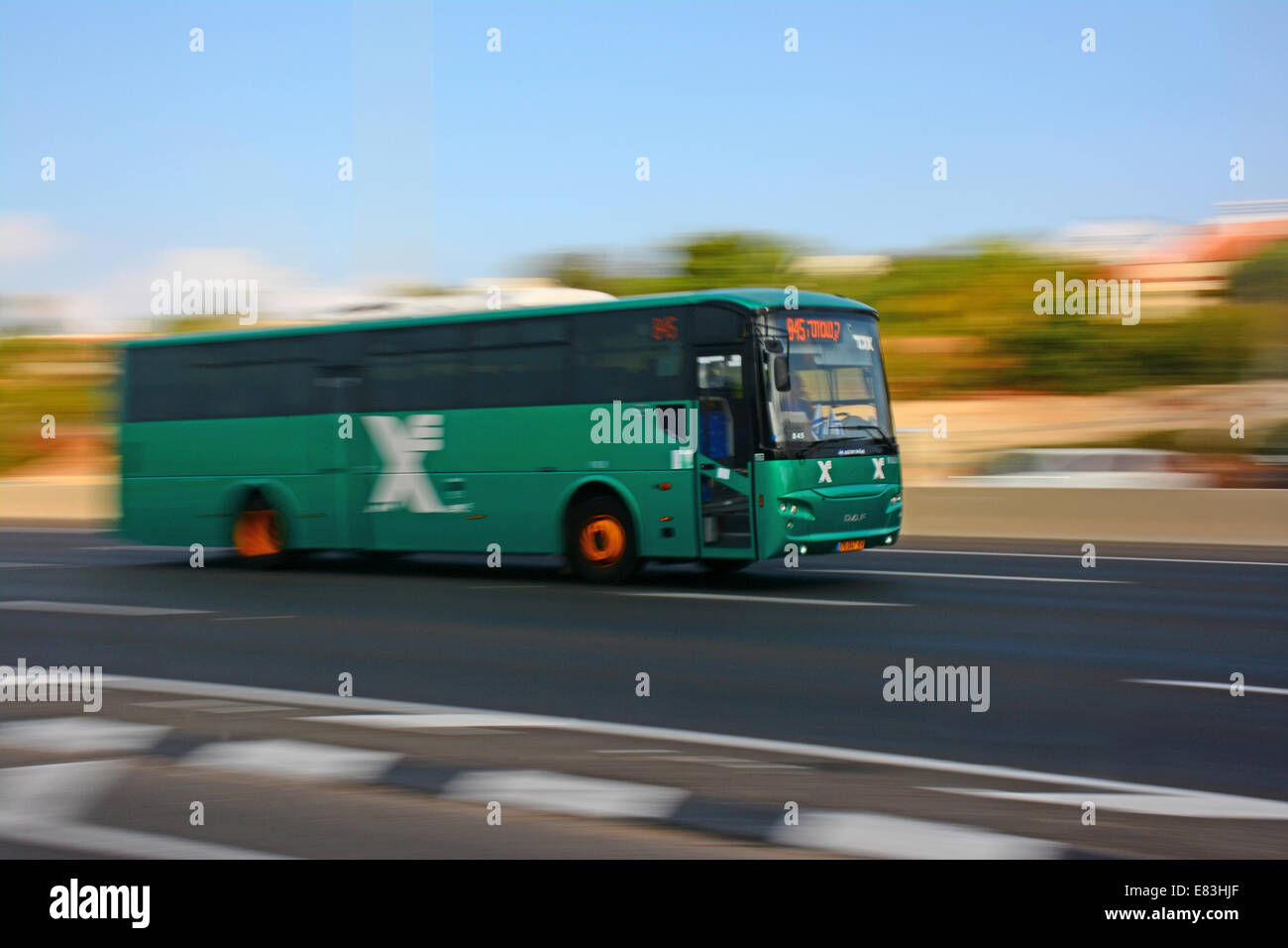 Egged bus, Israeli transport company Stock Photo - Alamy