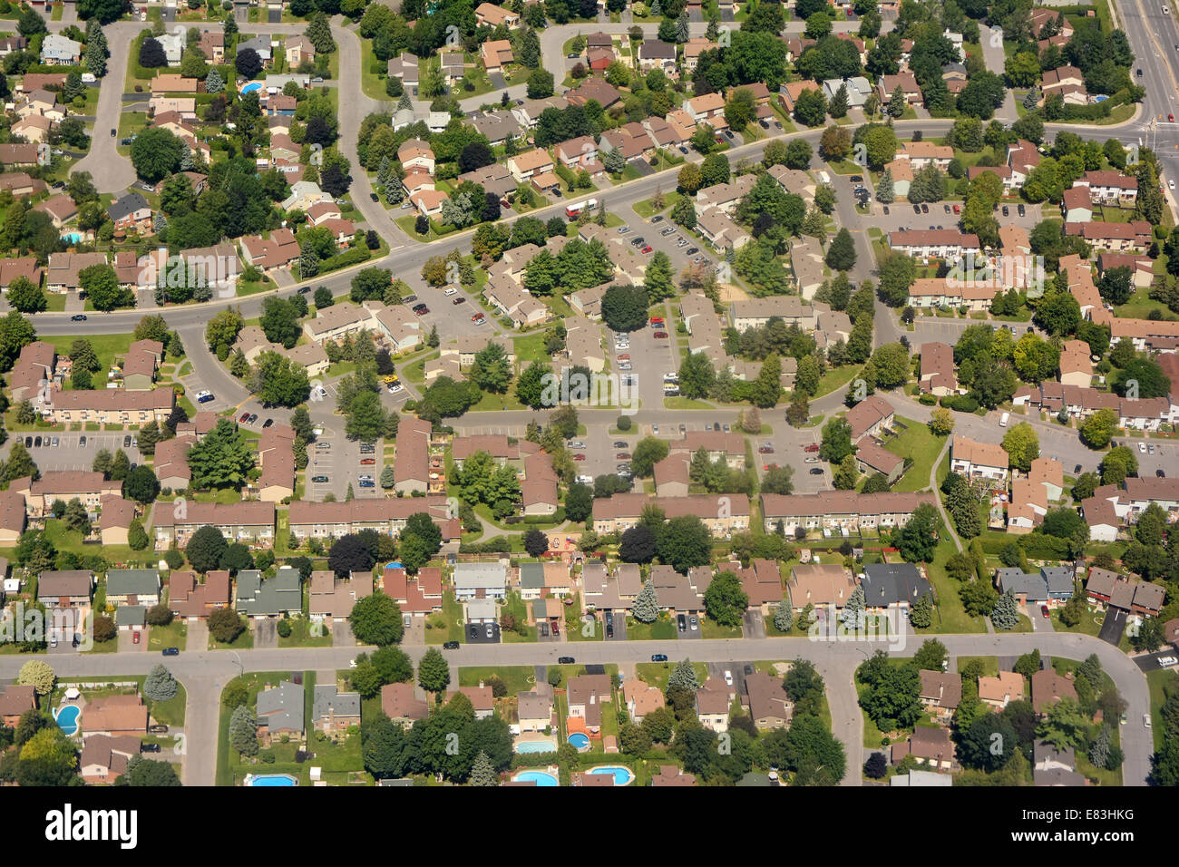 American suburb aerial hi-res stock photography and images - Alamy