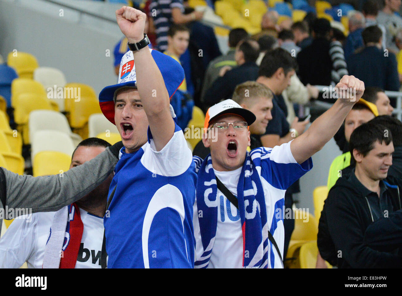 Slovakia football fans hi-res stock photography and images - Alamy