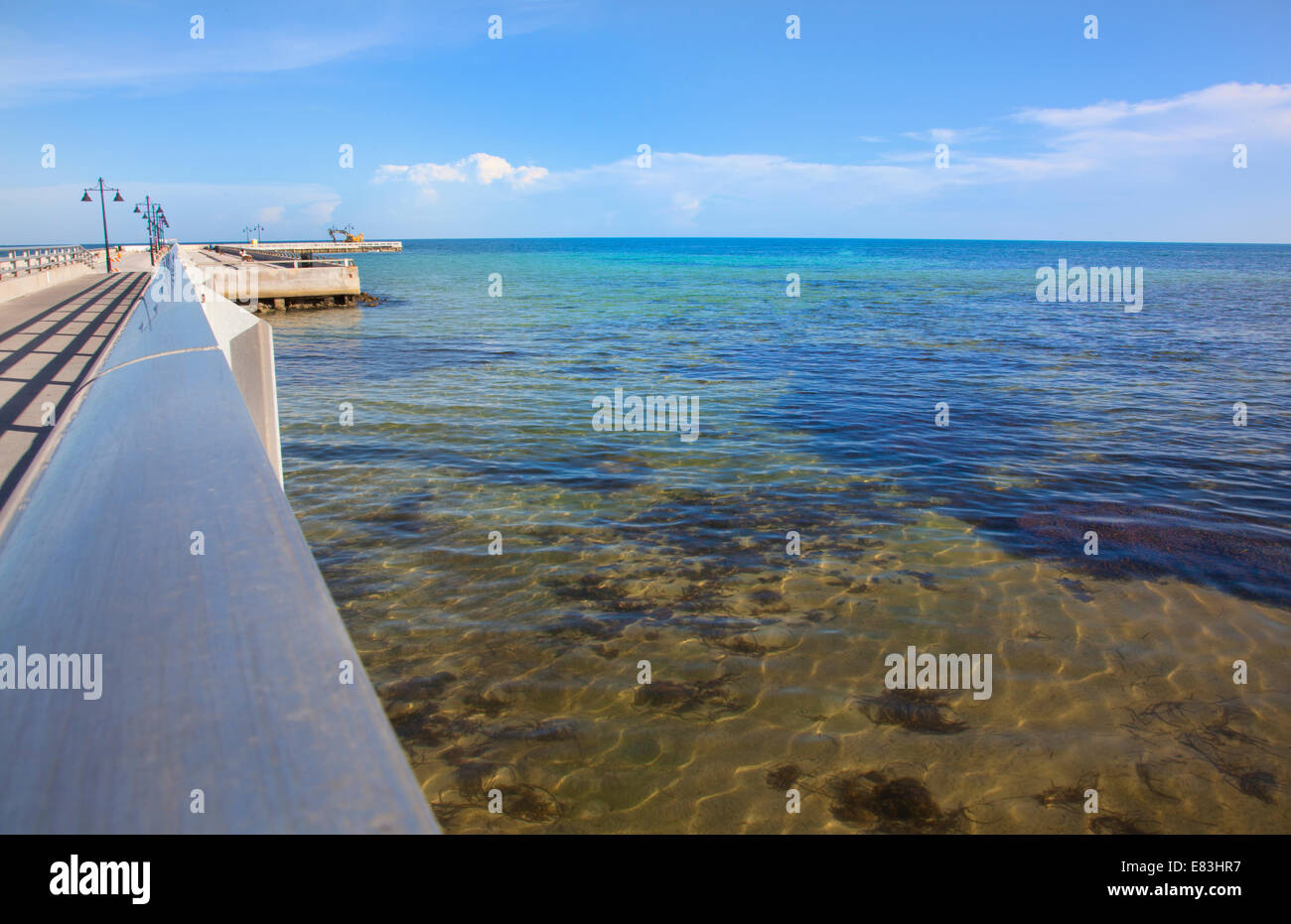 Pier at Key West Atlantic Ocean The Florida Keys Stock Photo - Alamy