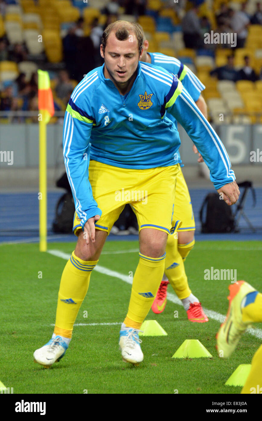 Roman Zozulya during the match between Ukraine and Slovakia. Qualifying ...